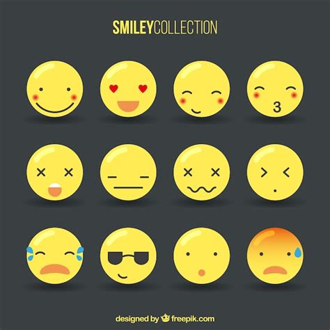 Free Vector Cute Smiley Collection