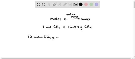 Solved What Is The Mass In Grams Of One Molecule Of Methane Ch4