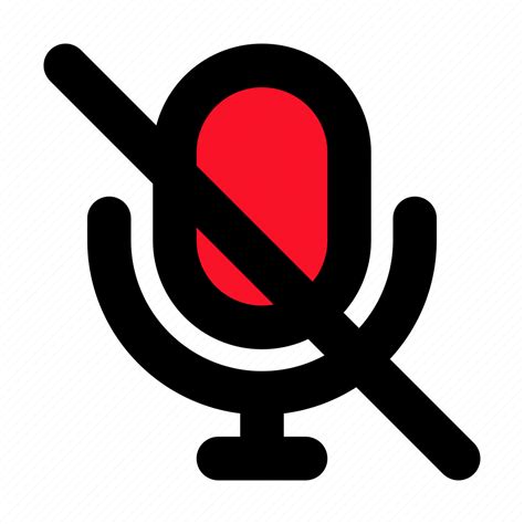 Mute Mic Microphone Off Record Icon Download On Iconfinder