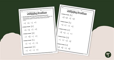 Worksheet On Multiplying Fractions Multiplying Fractions Worksheets