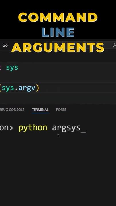 command line arguments python commandline argument pythonshorts