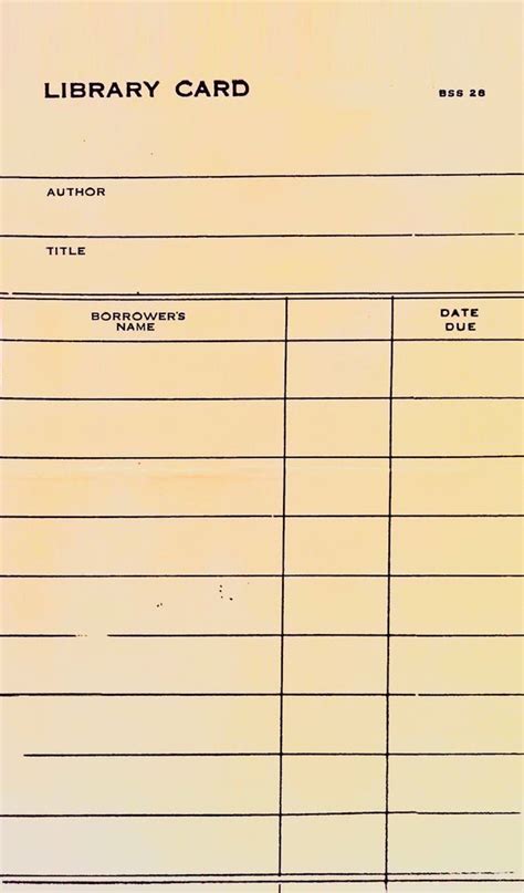 Library Card Notebook Artofit Library Card Notebook Artofit