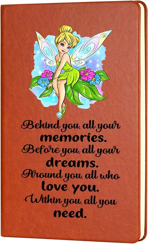 Amazon Com JOHSBYD Tinkerbell Movie Fans Gifts Leather Notebook All You Need Is Faith Trust