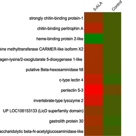 Heatmap Of Differentially Expressed Genes From The Microarray Results