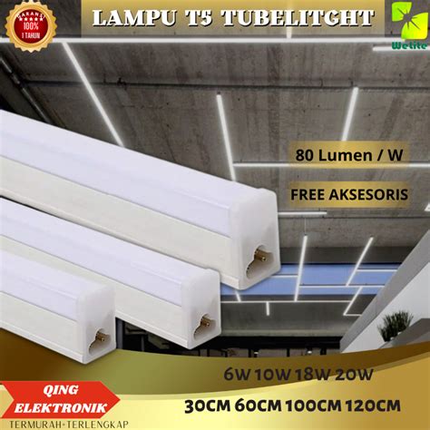 Jual Lampu T5 TL Lampu T5 LED Tube T5 Light Tubelight 6W 10W 18W 20W 30CM 120CM Termurah