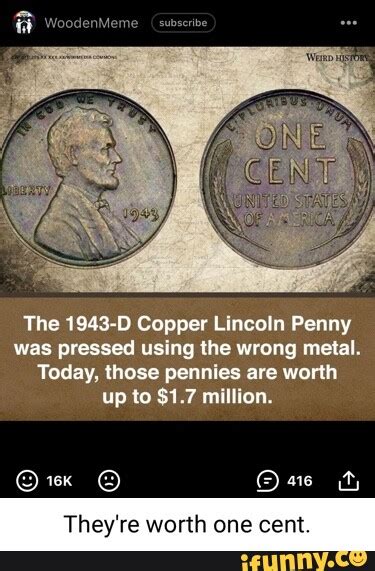 The 1943 D Copper Lincoln Penny Was Pressed Using The Wrong Metal