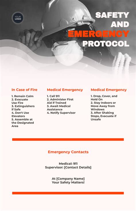 Free Emergency Poster Templates Editable And Printable