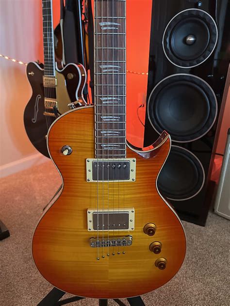Mitchell Ms450 Electric Guitar In Honeyburst Finish Reverb