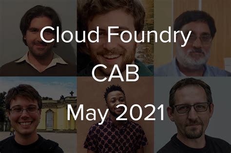 Cloud Foundry Advisory Board Meeting May 2021 The Carousel Cli Altoros