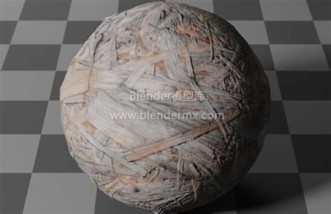 Blender 木屑地面材质球纹理贴图下载 Blender模型库