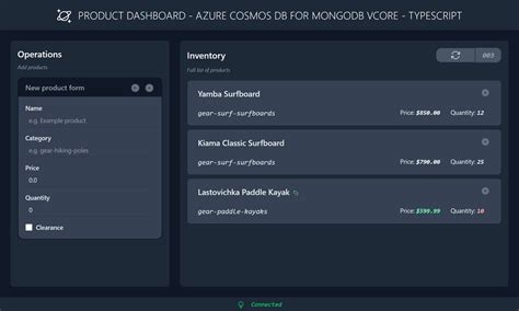 Quickstart Nodejs Driver Azure Cosmos Db For Mongodb Vcore