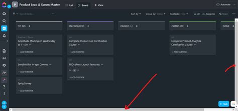 SCROLL BAR DESIGN Voters ClickUp