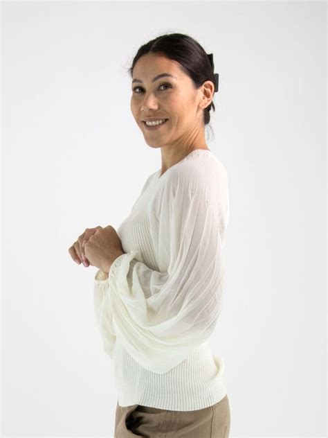 High Blusen Law S51321 Creme Weiß Bei Penninkhofde