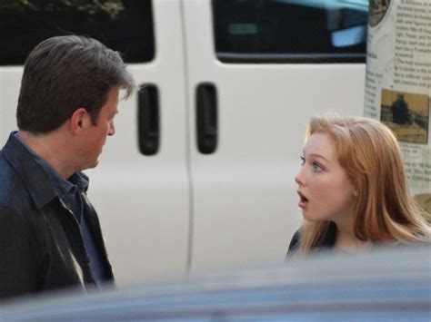 MOLLY QUINN On The Set Of Castle HawtCelebs