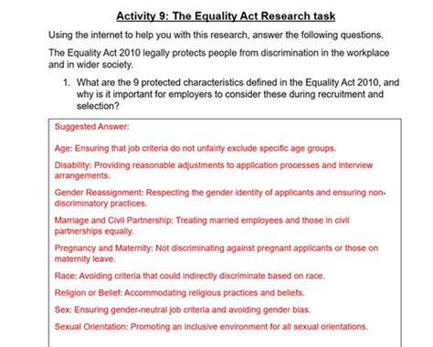 Btec Business Unit 8 Recruitment And Selection Learning Aim A