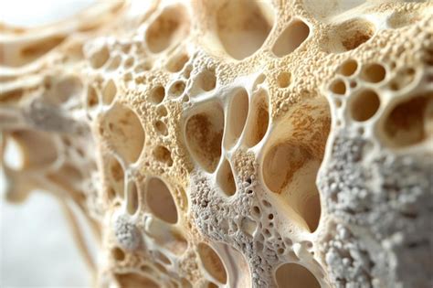 Abstract Porous Texture Closeup Premium Ai Generated Image