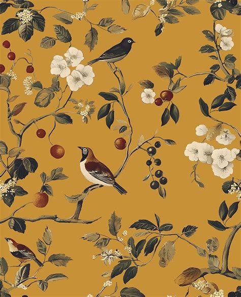 Bird Wallpaper Yellow