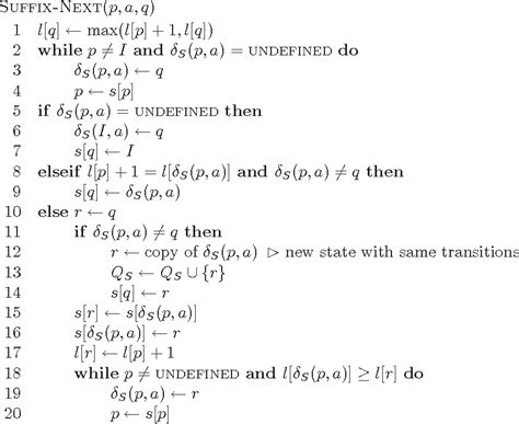 Figure 2 From General Suffix Automaton Construction Algorithm And Space Bounds Semantic Scholar