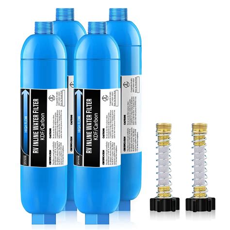Lifefilter Rv Inline Water Filter With 2 Flexible Hose Protector Dedicated For Rvs And Marines 4