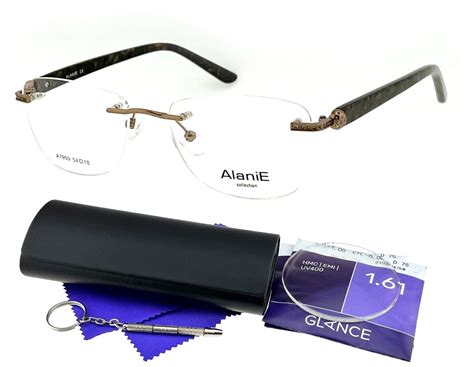 Безободковые очки на винтах ALANIE с футляром мод. 7959 Цвет 4 с ...