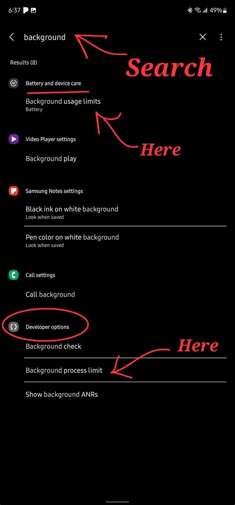 Solved Disable Background Usage Limits Samsung Community 2567140