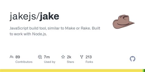 Github Jakejsjake Javascript Build Tool Similar To Make Or Rake Built To Work With Nodejs