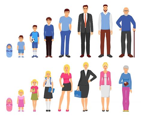Free Vector Active Old People Set