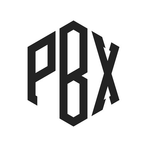 Premium Vector Pbx Logo Design Initial Letter Pbx Monogram Logo Using Hexagon Shape