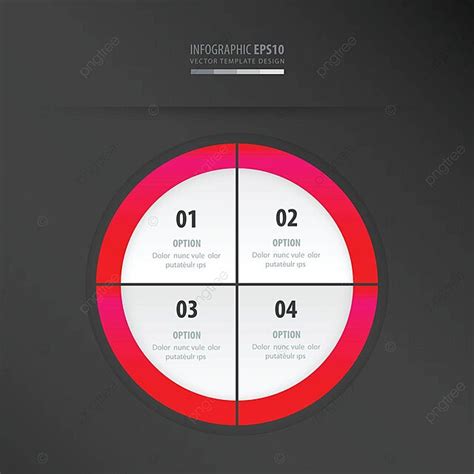Circle Presentation Template Neon Pink Abstract Modern Options Vector Abstract Modern Options