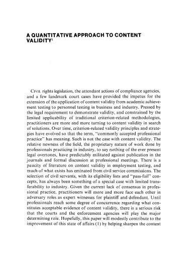 Free 10 Content Validity Samples And Templates In Pdf