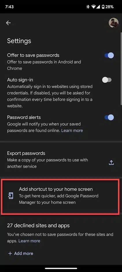 How To Add A Password Manager Shortcut To Your Home Screen Chrome Story