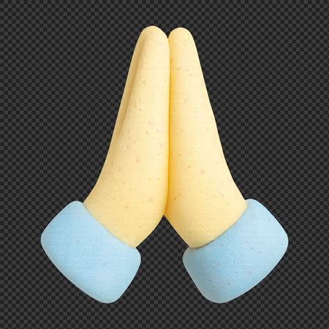 Png 3d Praying Hands Emoji Free Png Rawpixel