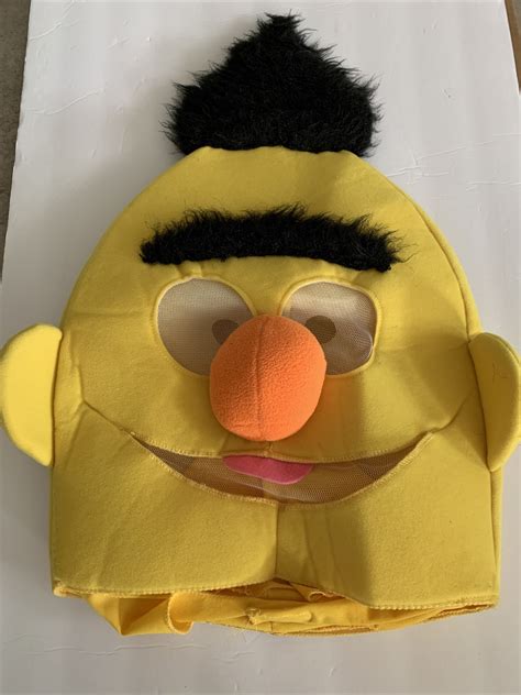 Sesame Street Bert Halloween Mask Clothfoam Fur Hair Gem