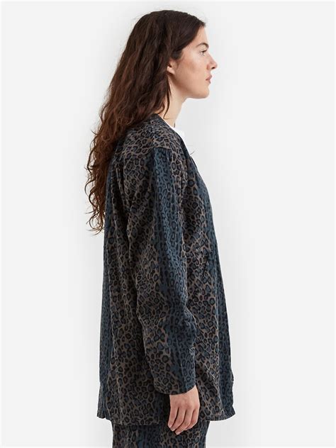 South2 West8 V Neck Army Shirt W Flannel Pt Leopard Goodhood