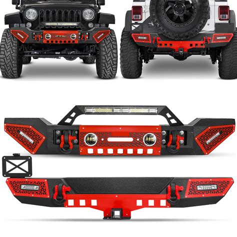Jeep Wrangler Jk Jl Jt Front And Rear Bumpers Combo Kits