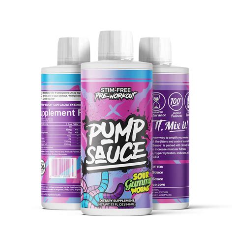 Pump Sauce Liquid Pump Pre Workout Supplement