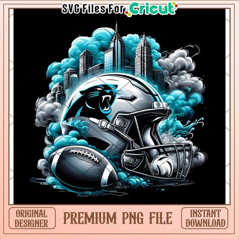 Carolina Panthers Helmet Png Design Perfect For Crafts And Projects Svg Files For Cricut