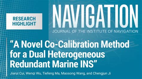 The Institute Of Navigation On Linkedin A Novel Co Calibration Method