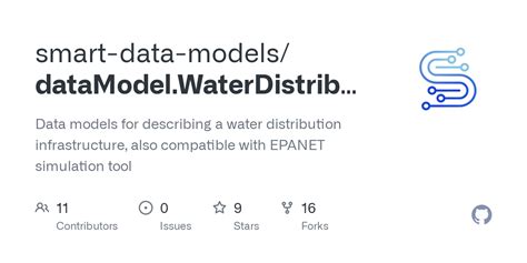 Github Smart Data Modelsdatamodelwaterdistributionmanagementepanet