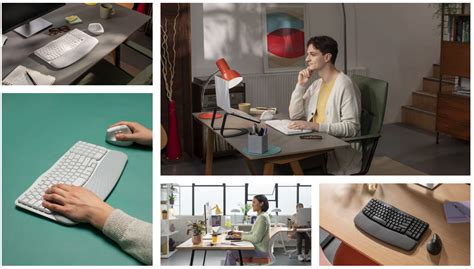 Logitech Wave Keys Wireless Bluetooth Ergonomic Keyboard With Palm Rest Logi Bolt Receiver