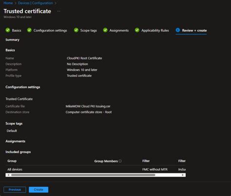 First Look At Intune Cloud Pki Mikes Mdm Blog