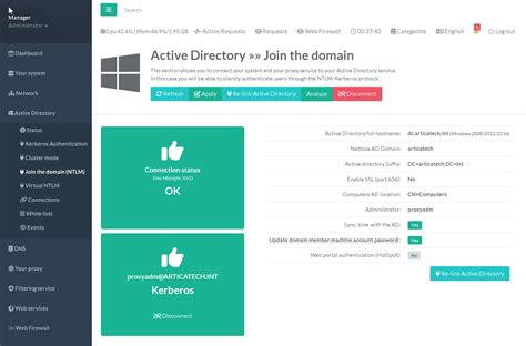How To Connect Your Artica Proxy Using Ntlm Method Artica Wiki
