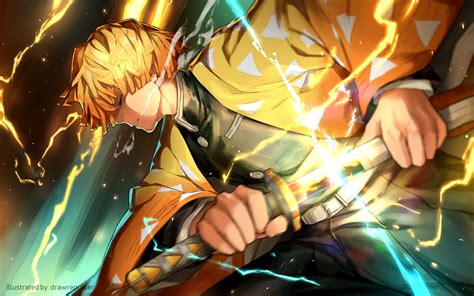 Zenitsu Agatsuma Demon Slayer Kimetsu No Yaiba Zenitsu Live