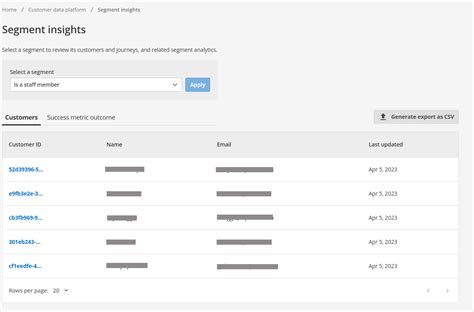 Segment Insights Squiz Dxp Help Center