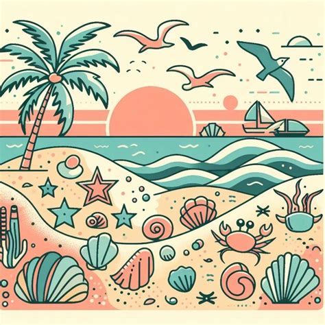 Premium Photo Beach Vector
