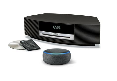 Bose Wave Music System Graphite Gray With Alexa Amazon Echo Dot FREE SHIPPING