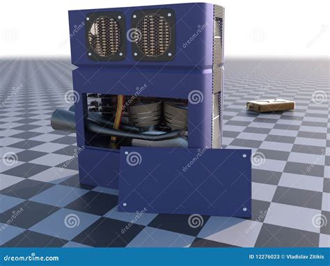 Concept Of Ultra Forced Server Stock Illustration Illustration Of