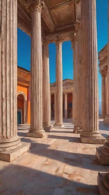 Premium Photo Abstract Background With Columns