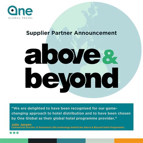 One Global Has Announced Its First Product Partner The Above Beyond