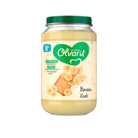 Olvarit 8 Mnd Banaan Koek Per Pot 200 G